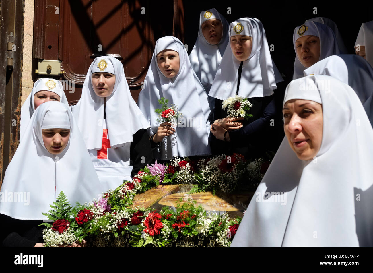 Portrait christian orthodox nun in hi-res stock photography and images ...