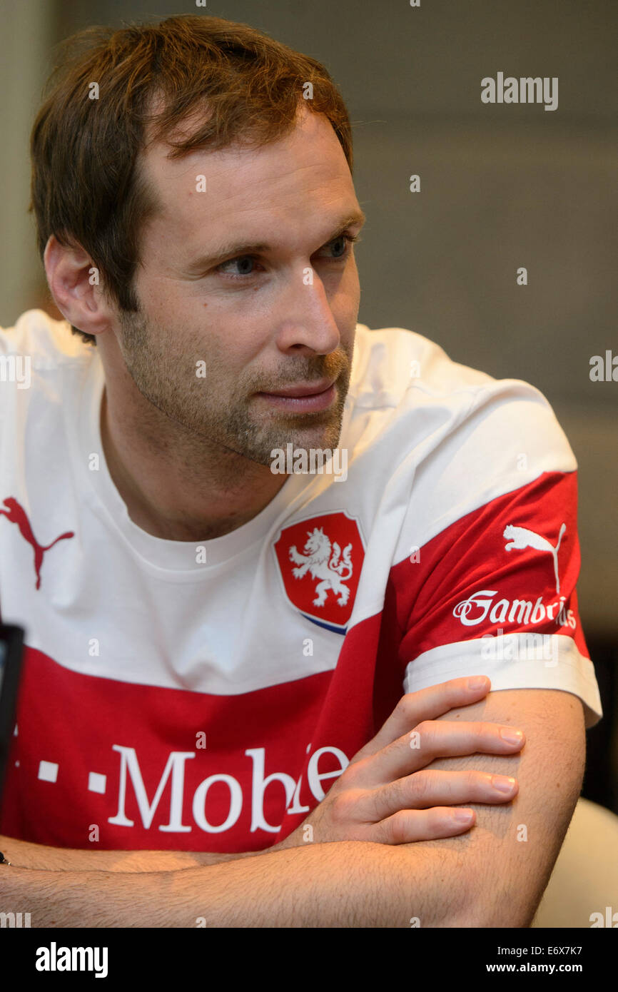 Prague, Czech Republic. 1st Sep, 2014. Goalkeeper of Czech national ...