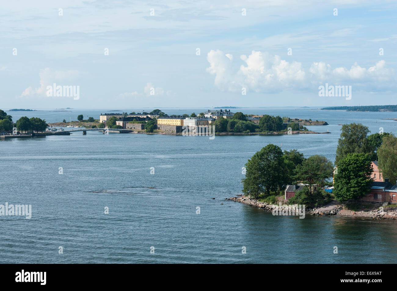 Islands off Helsinki, Suomenlinna Fortress at the back, UNESCO World ...