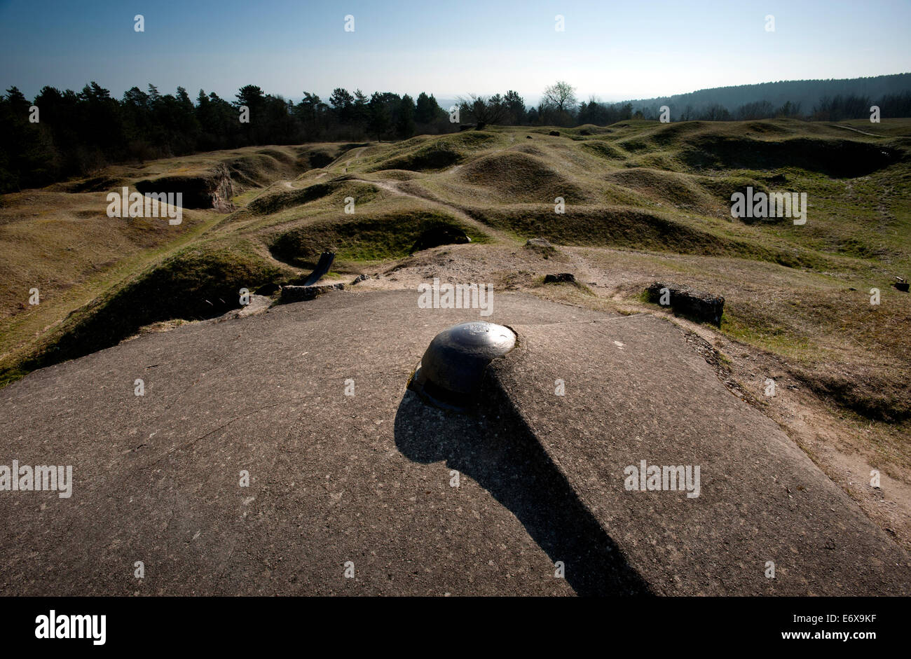 Verdun WW1 Battlefield site, Verdun-sur-Meuse, France. March 2014 Seen ...
