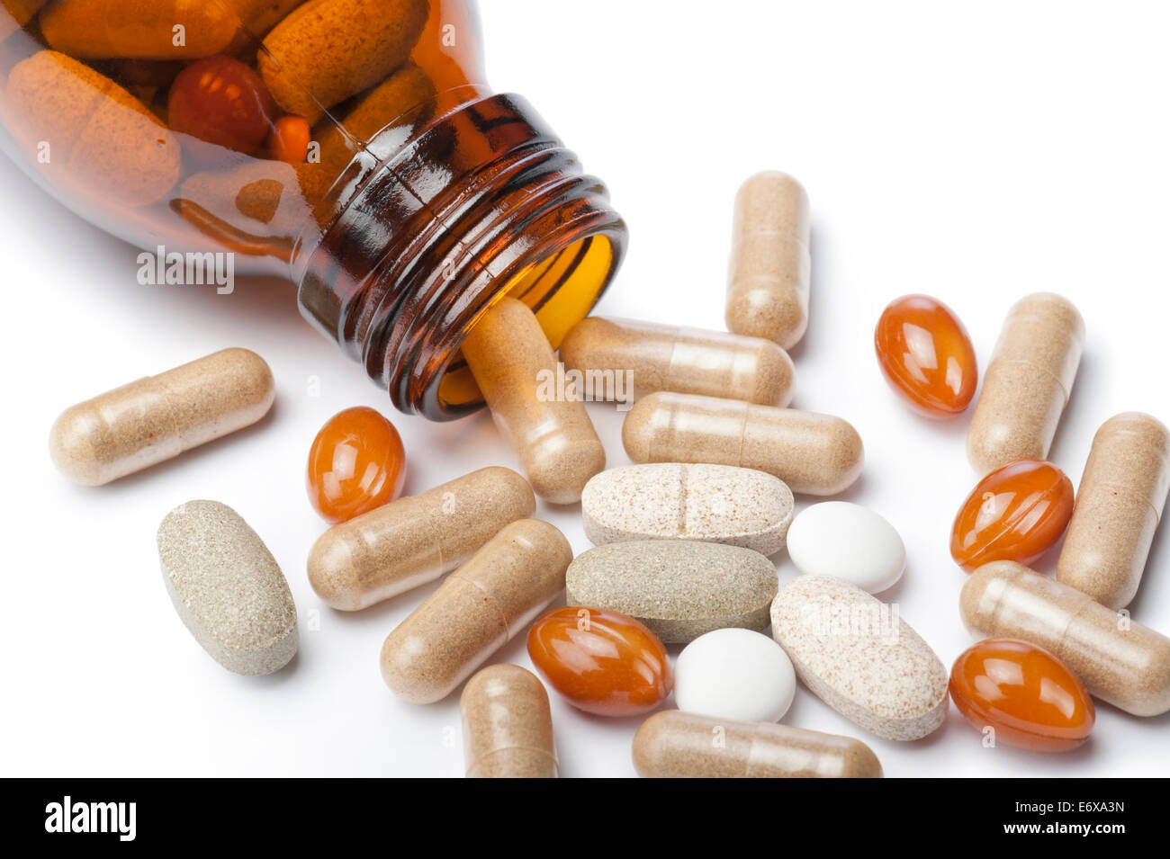 Vitamin tablets bottle hi-res stock photography and images - Alamy