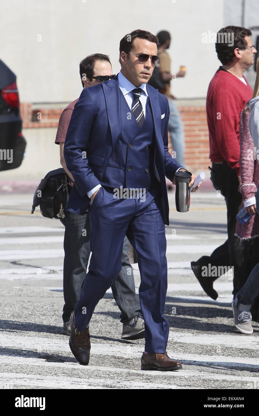 Jeremy Piven and Liam Neeson seen shooting scenes in West Hollywood for ...