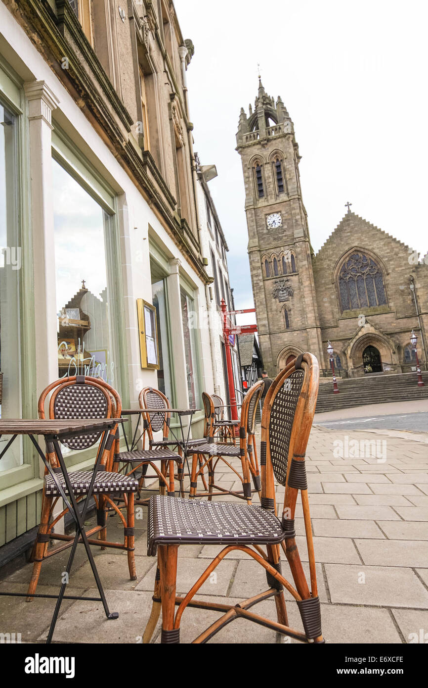 Old Parish Church, Street Scene, Peebles, Scotland Stock Photo - Alamy