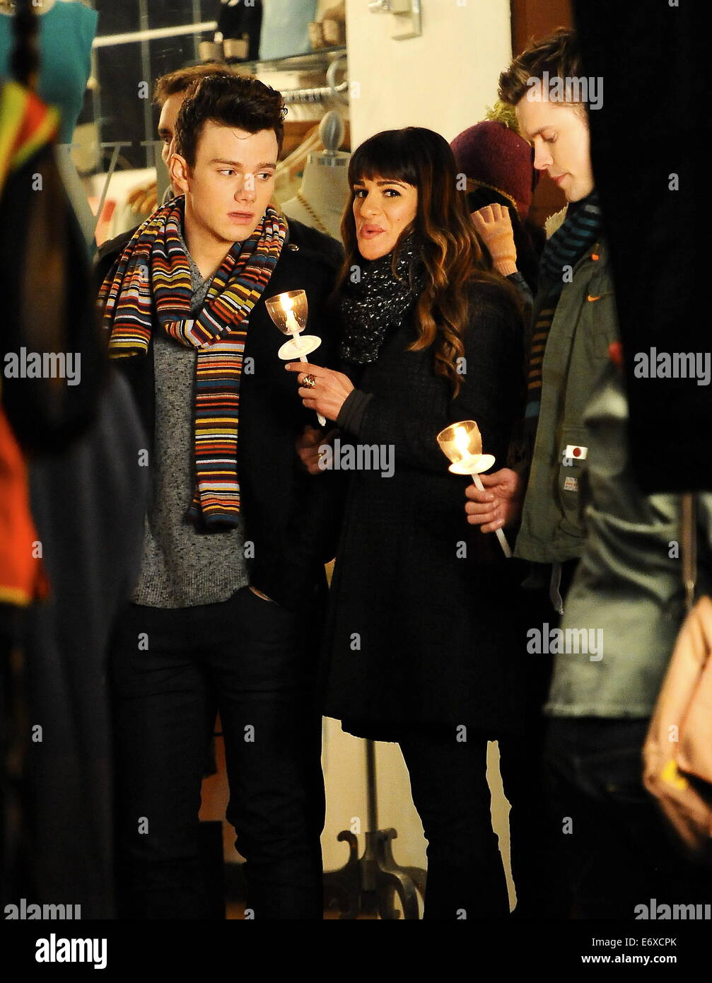 The cast of Glee mourn the passing of a friend while filming an episode ...