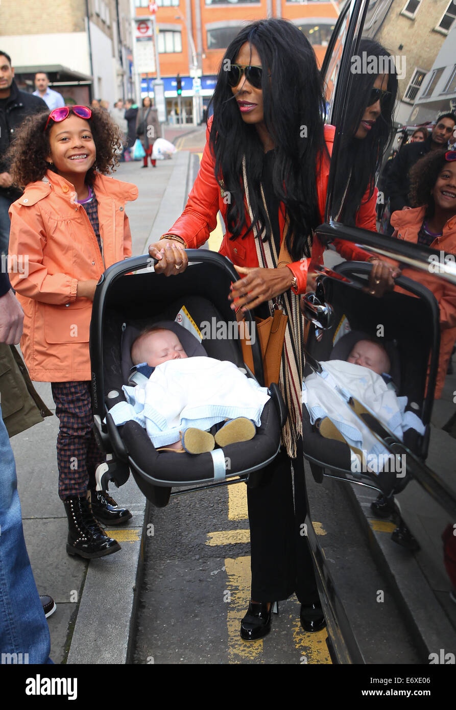 Sinitta and Laura Hamilton visit Childsplay clothing shop in Ilford ...