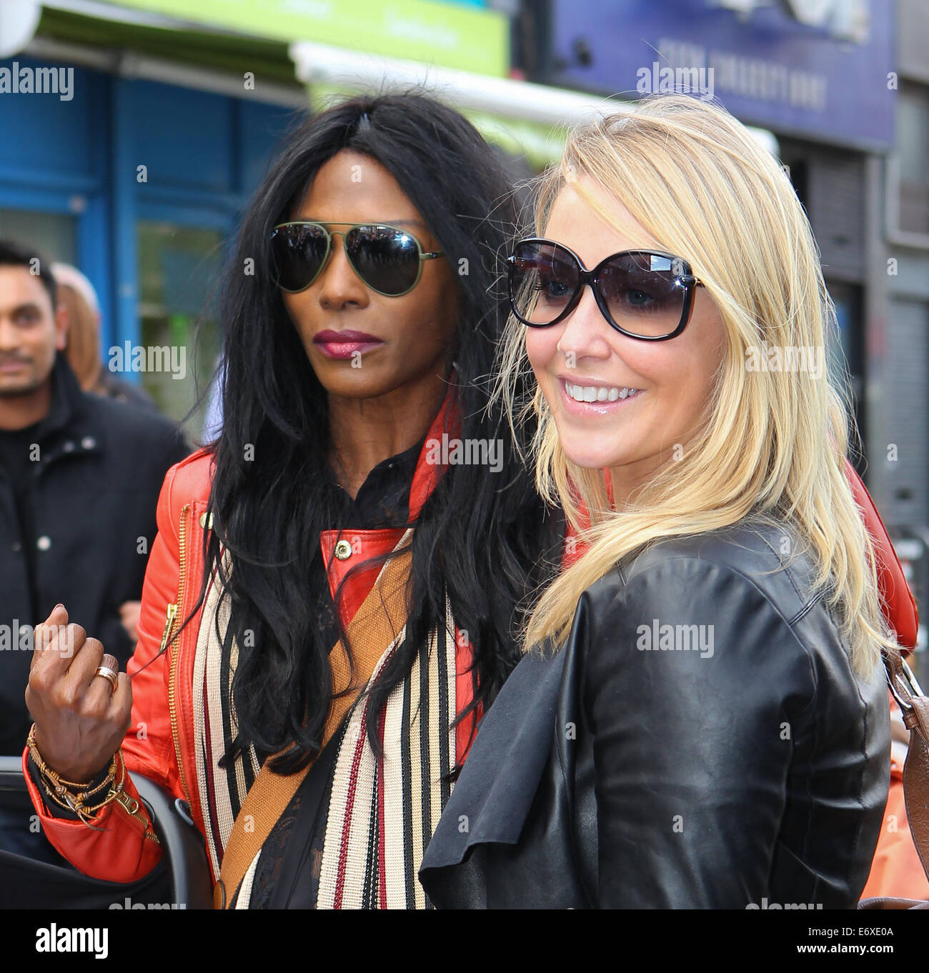 Sinitta and Laura Hamilton visit Childsplay clothing shop in Ilford ...