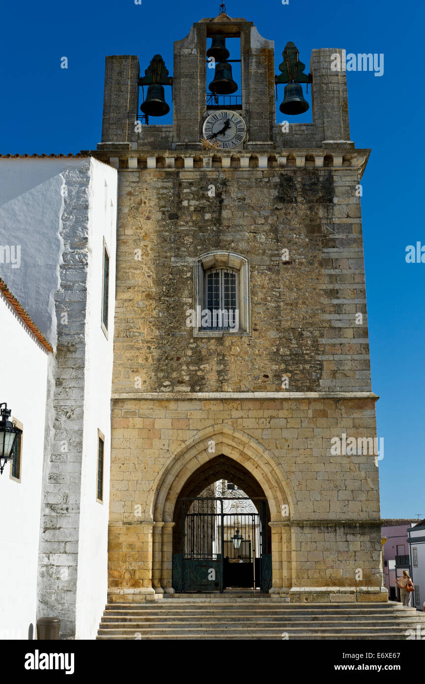 Cathedral in the old city at Faro Algarve Portugal Stock Photo - Alamy