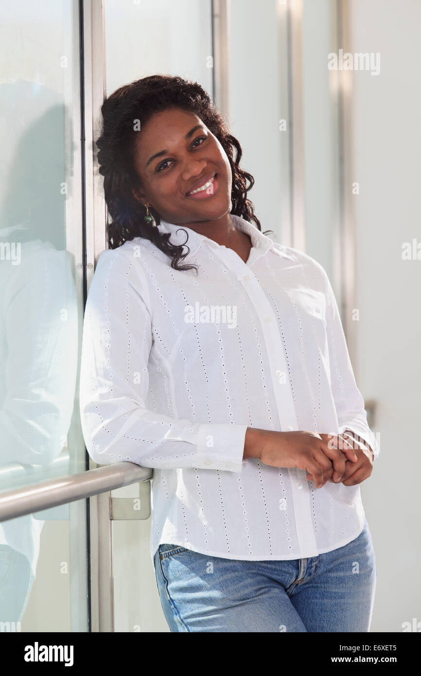 Portrait of an engineering student smiling Stock Photo - Alamy