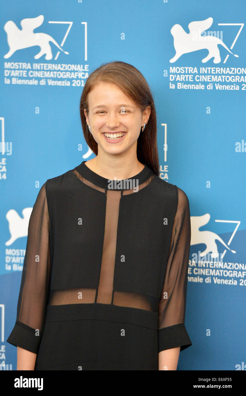 Venice, Italy. 1st Sept, 2014. Actress Meshi Olinski poses during the ...