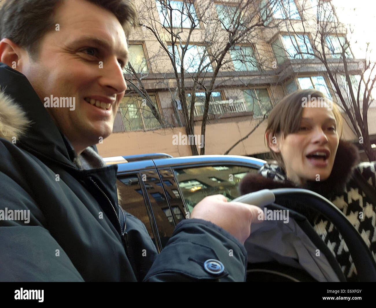 Polly McCourt returns to her Upper East Side apartment with husband ...