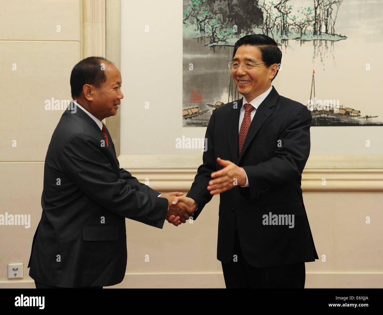 Beijing, China. 1st Sept, 2014. Chinese Minister of Public Security Guo ...
