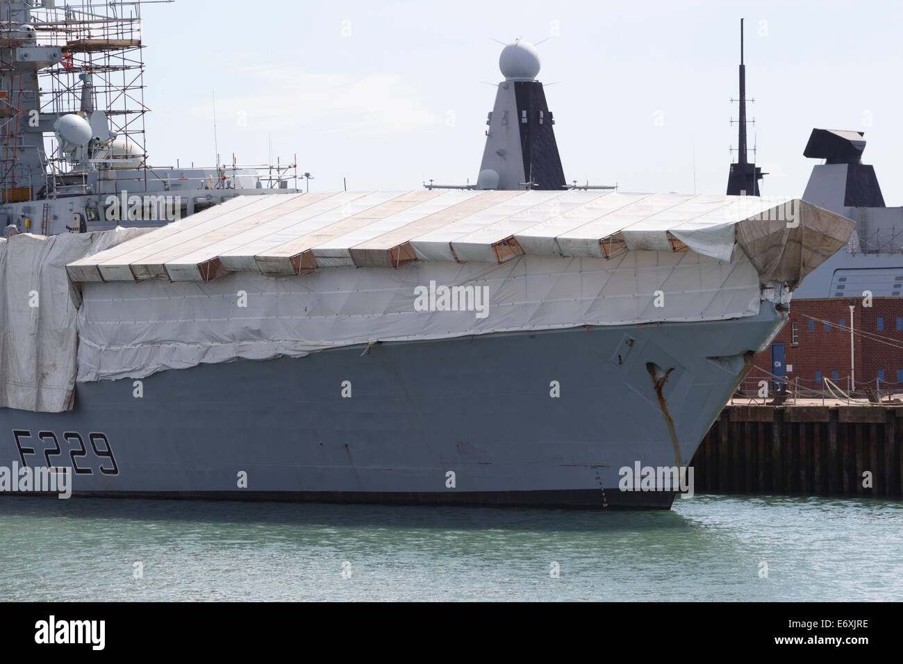HMS Lancaster 'Duke' class Type 23 frigate F229 portsmouth docks Stock ...
