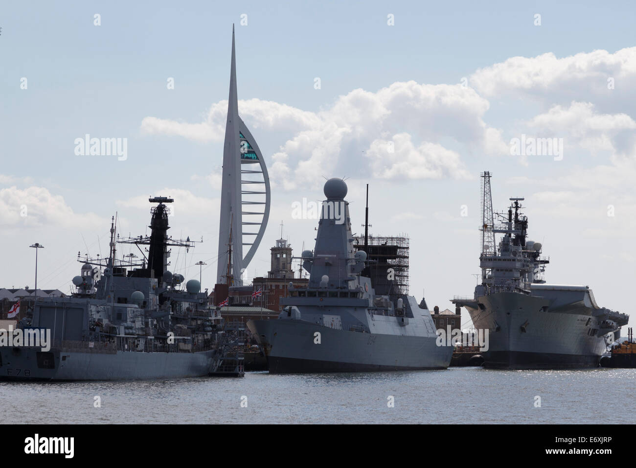 HMS Diamond D34 Type 45 Daring-class air defence destroyers portsmouth ...