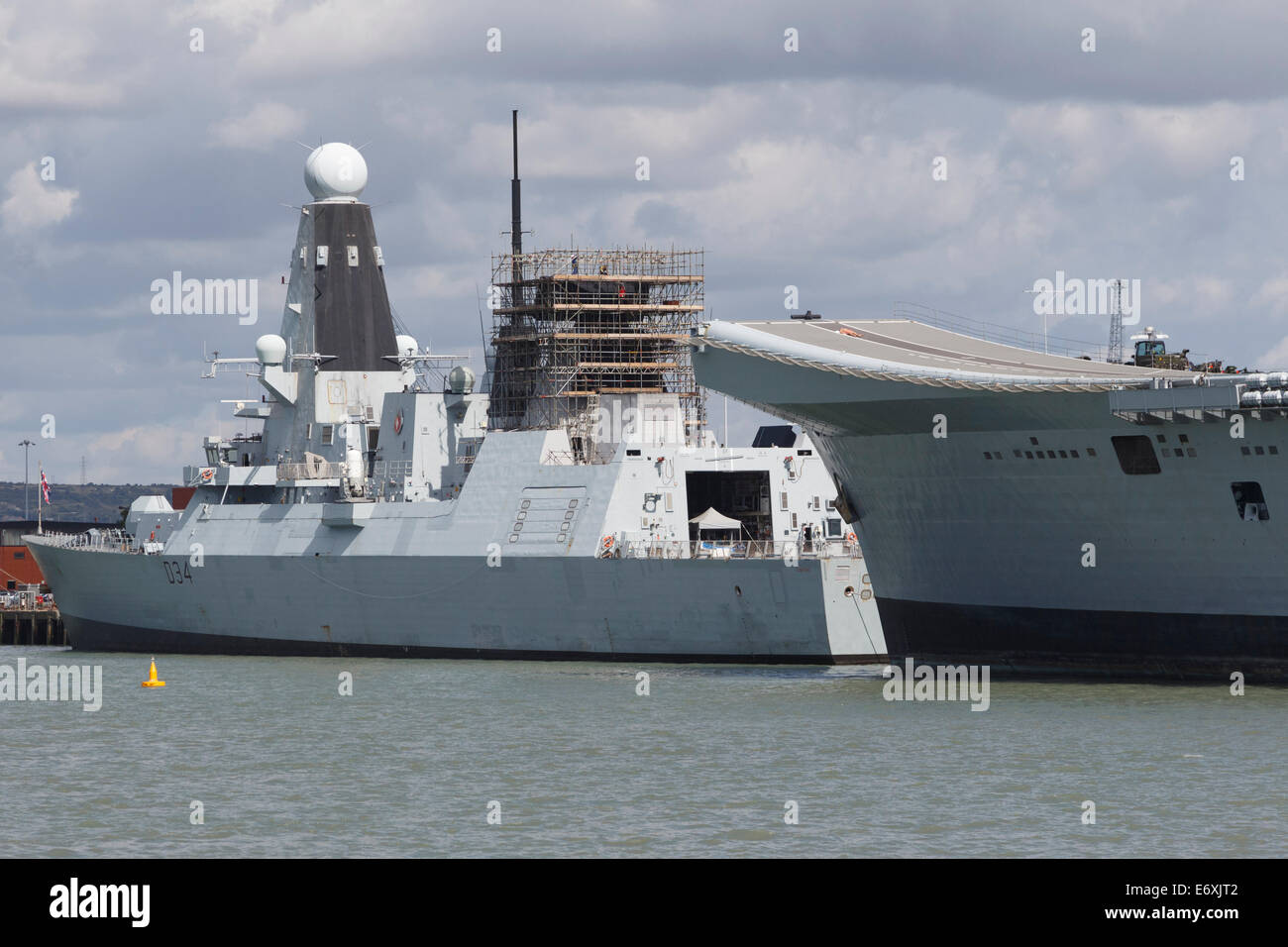 HMS Illustrious Invincible class aircraft carrier RO6 portsmouth uk gb ...