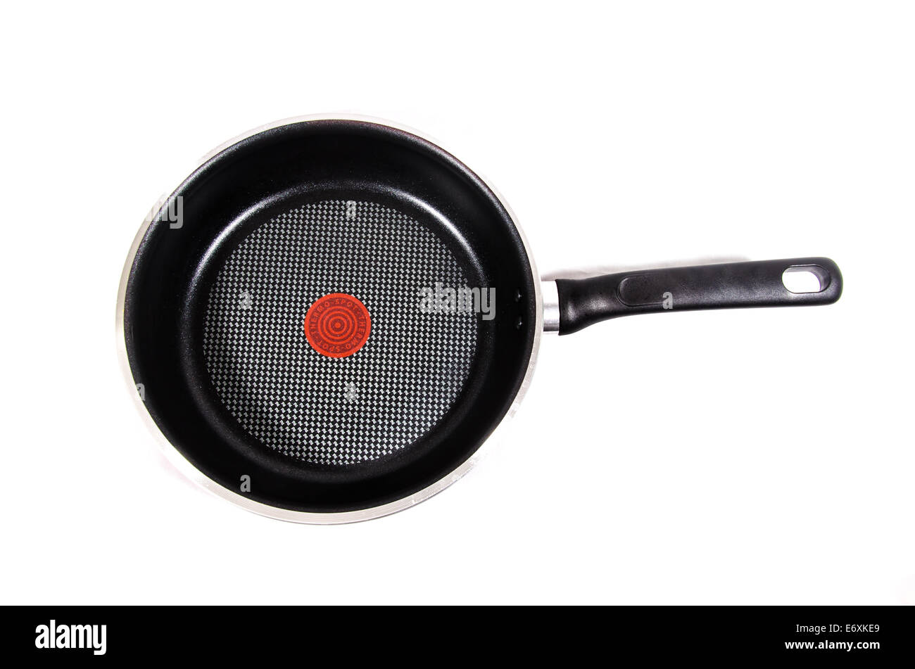black pan on white background Stock Photo - Alamy