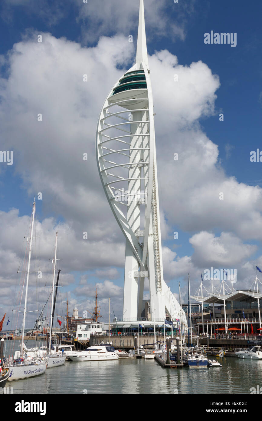 Spinnaker Tower is a 170-metre landmark tower in Portsmouth, England ...