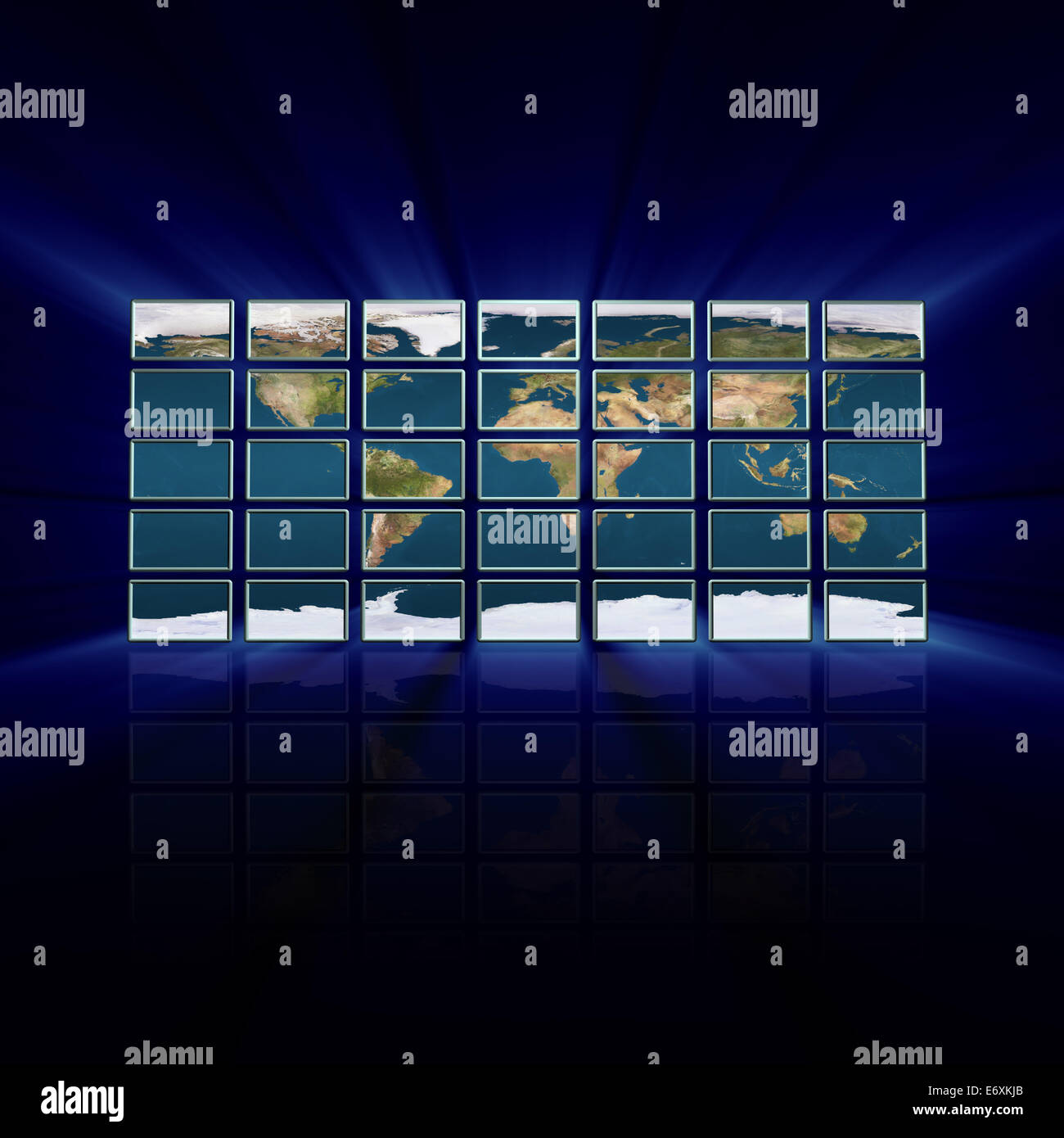 Earth map projection hi-res stock photography and images - Alamy