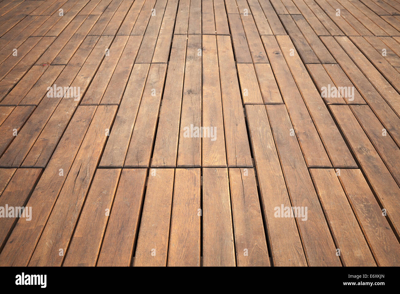 Wooden floor perspective. Detailed background photo texture Stock Photo ...