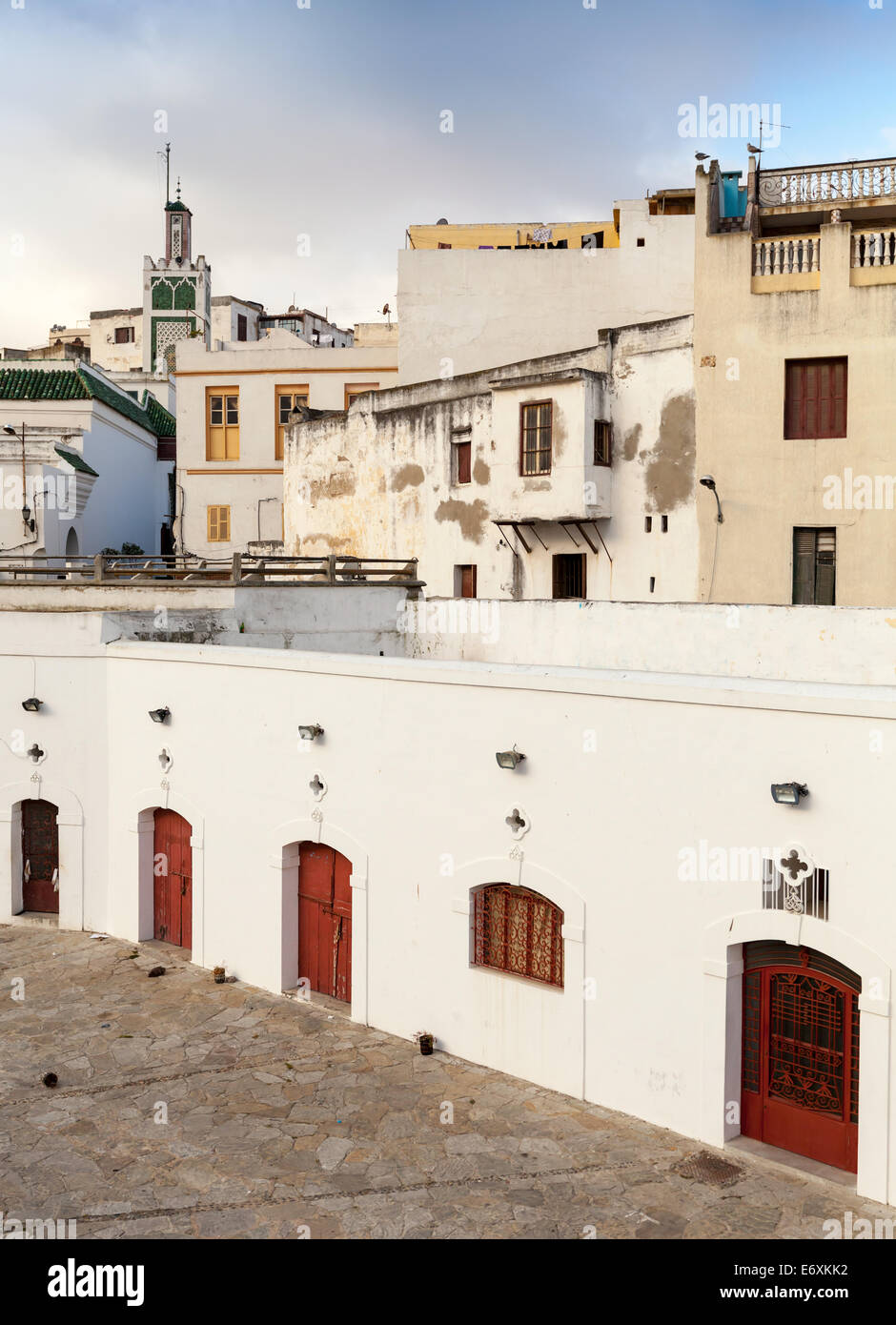 Street view of Medina in old Tangier, Morocco Stock Photo - Alamy
