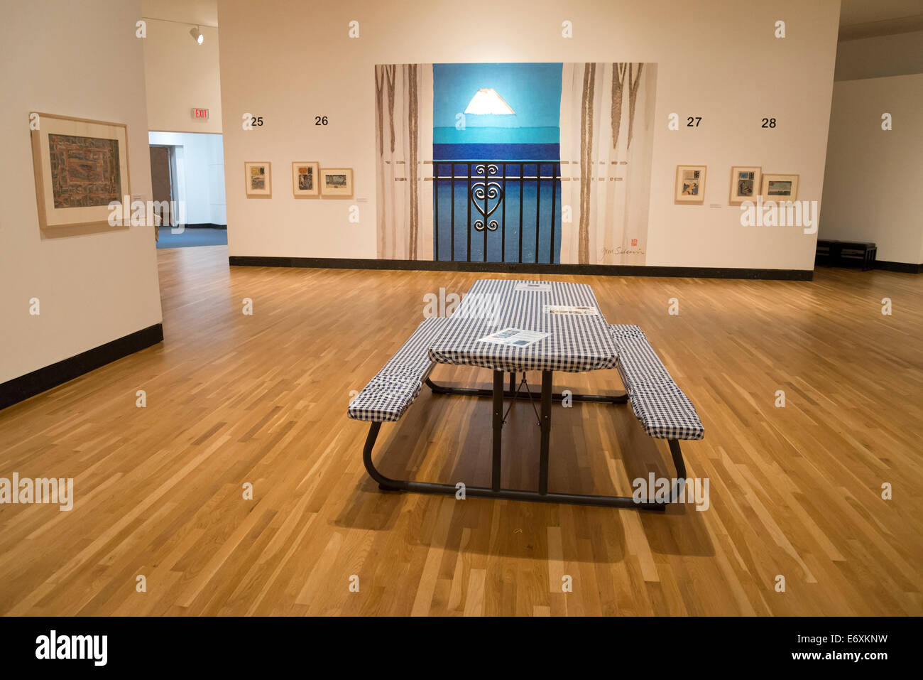 Study area inside a museum Stock Photo - Alamy
