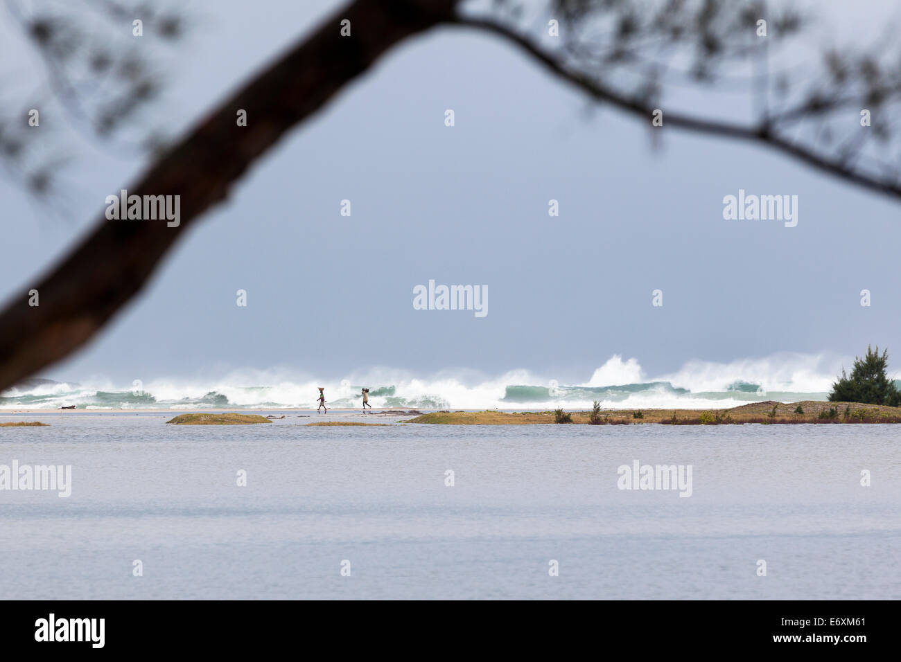 Windstorm at Evatra beach near Tolagnaro, Fort Dauphin, Southeast ...