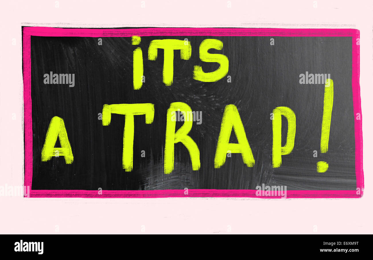it's a trap concept Stock Photo - Alamy
