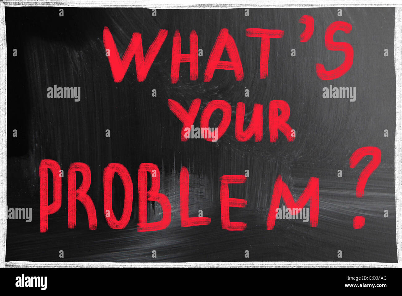 Whats your problem hi-res stock photography and images - Alamy