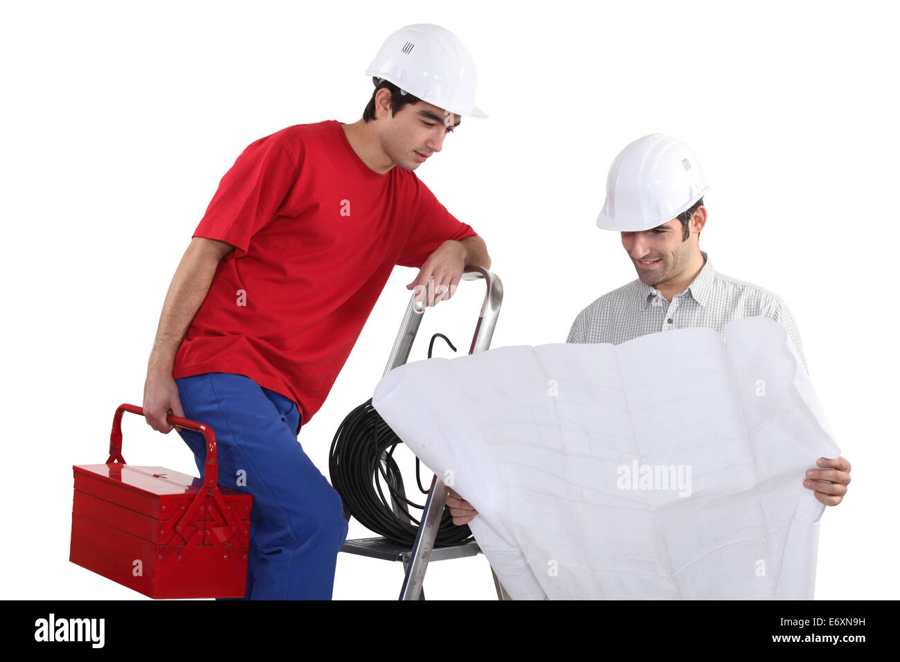 Student building project Cut Out Stock Images & Pictures - Alamy