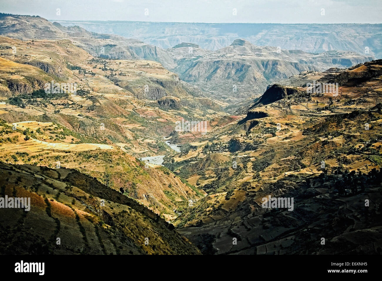 Landscape in the Ethiopian Highlands, Ethiopia, Africa Stock Photo - Alamy