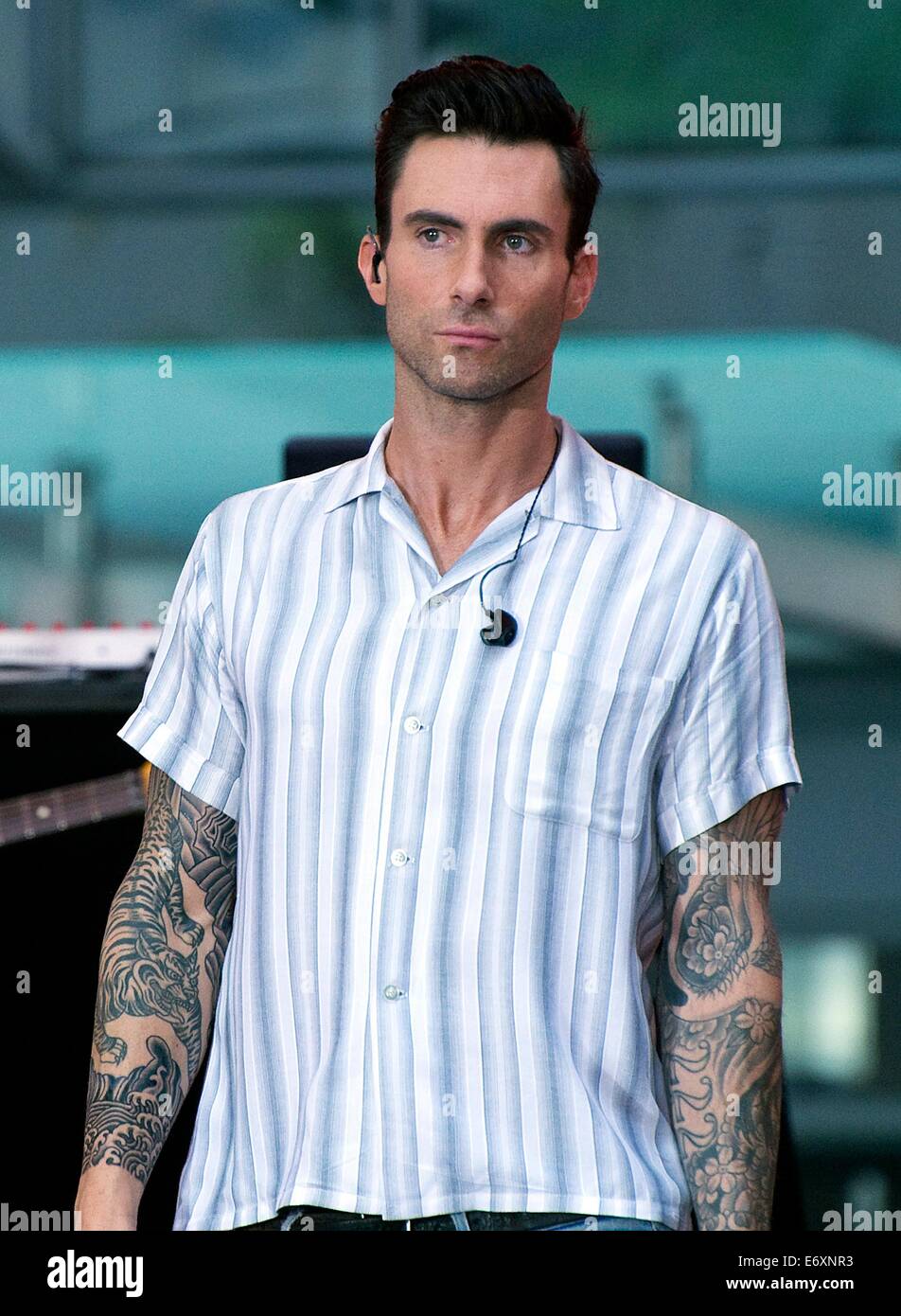New York, NY, USA. 1st Sep, 2014. Adam Levine on stage for NBC TODAY ...