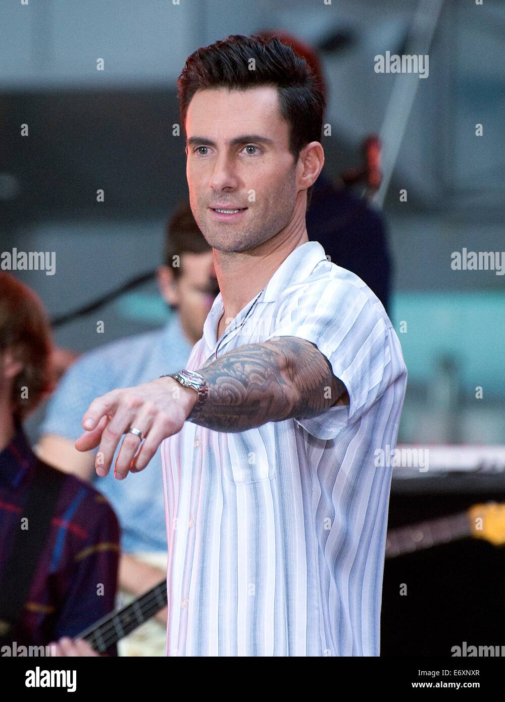 New York, NY, USA. 1st Sep, 2014. Adam Levine on stage for NBC TODAY ...