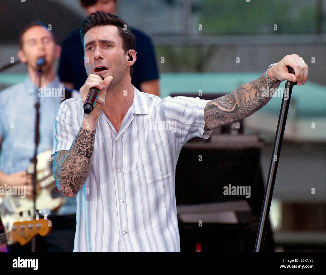 New York, NY, USA. 1st Sep, 2014. Adam Levine on stage for NBC TODAY ...