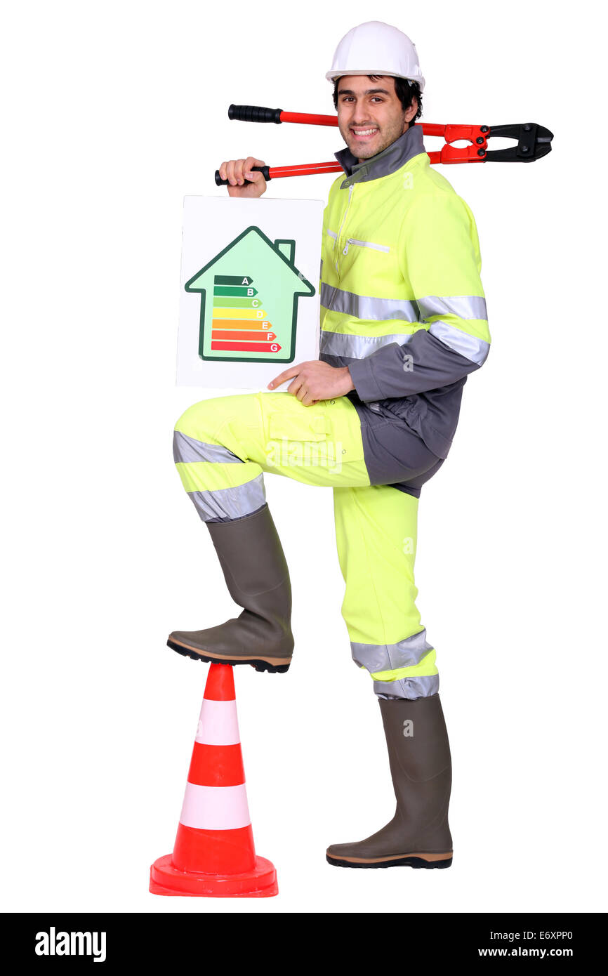 A road worker Stock Photo - Alamy