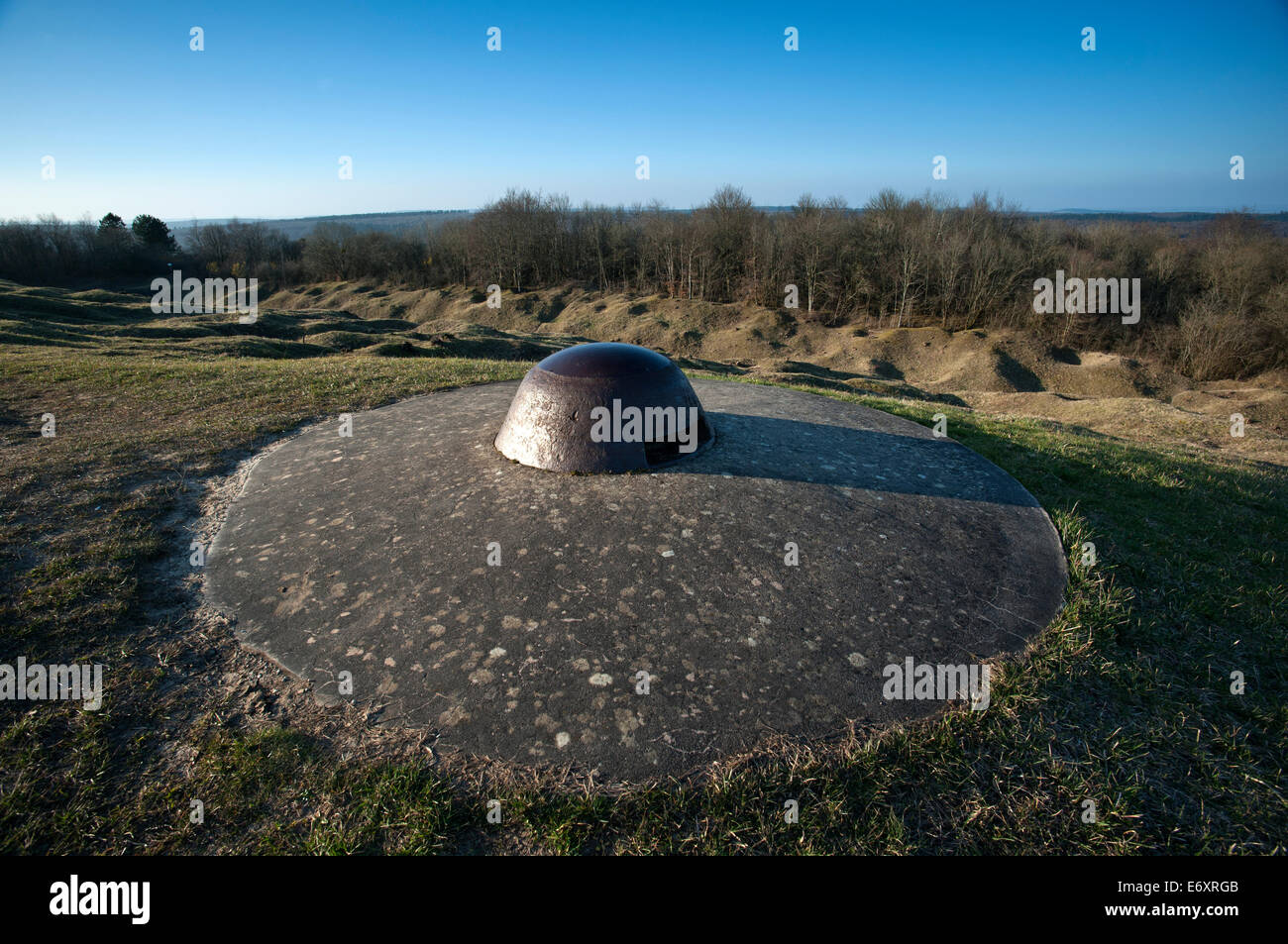 Verdun WW1 Battlefield site, Verdun-sur-Meuse, France. March 2014 Seen ...