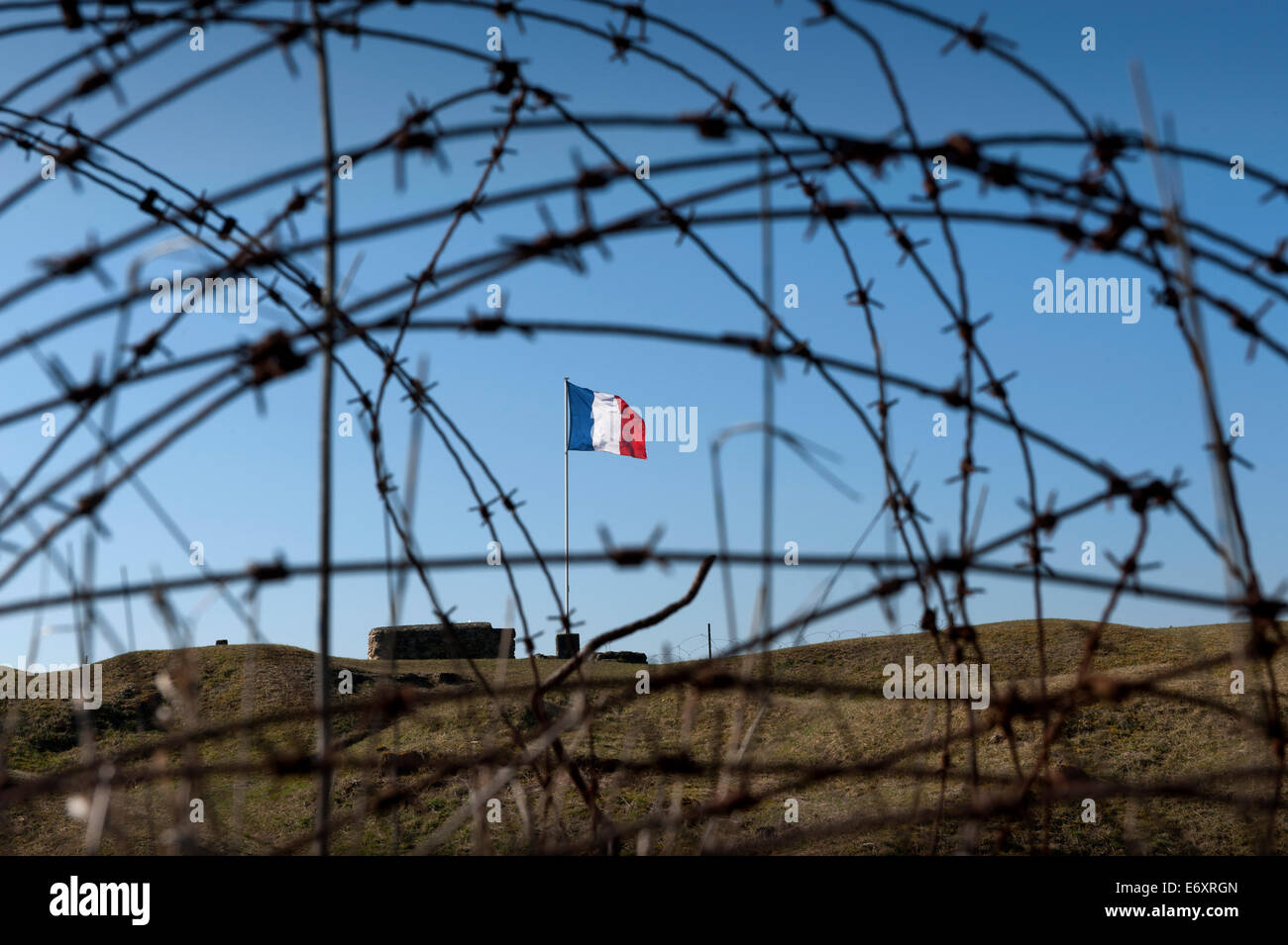 Verdun WW1 Battlefield site, Verdun-sur-Meuse, France. March 2014 Seen ...