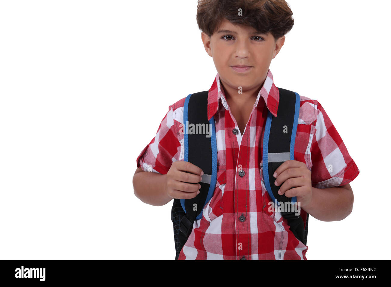 Boy ready for school Stock Photo - Alamy