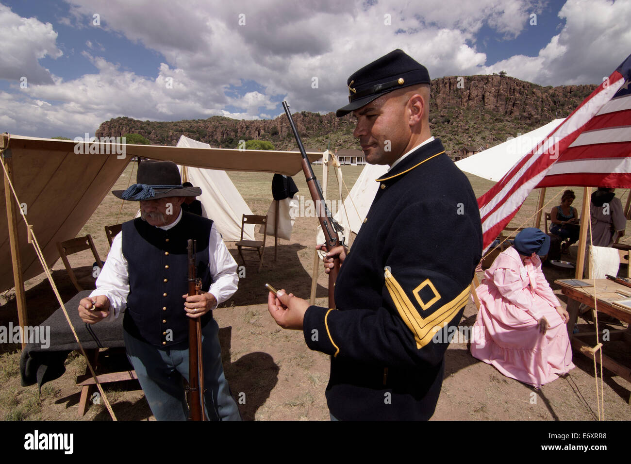 Old Fort Day annual event in Fort Davis Historical Site, Texas. The ...