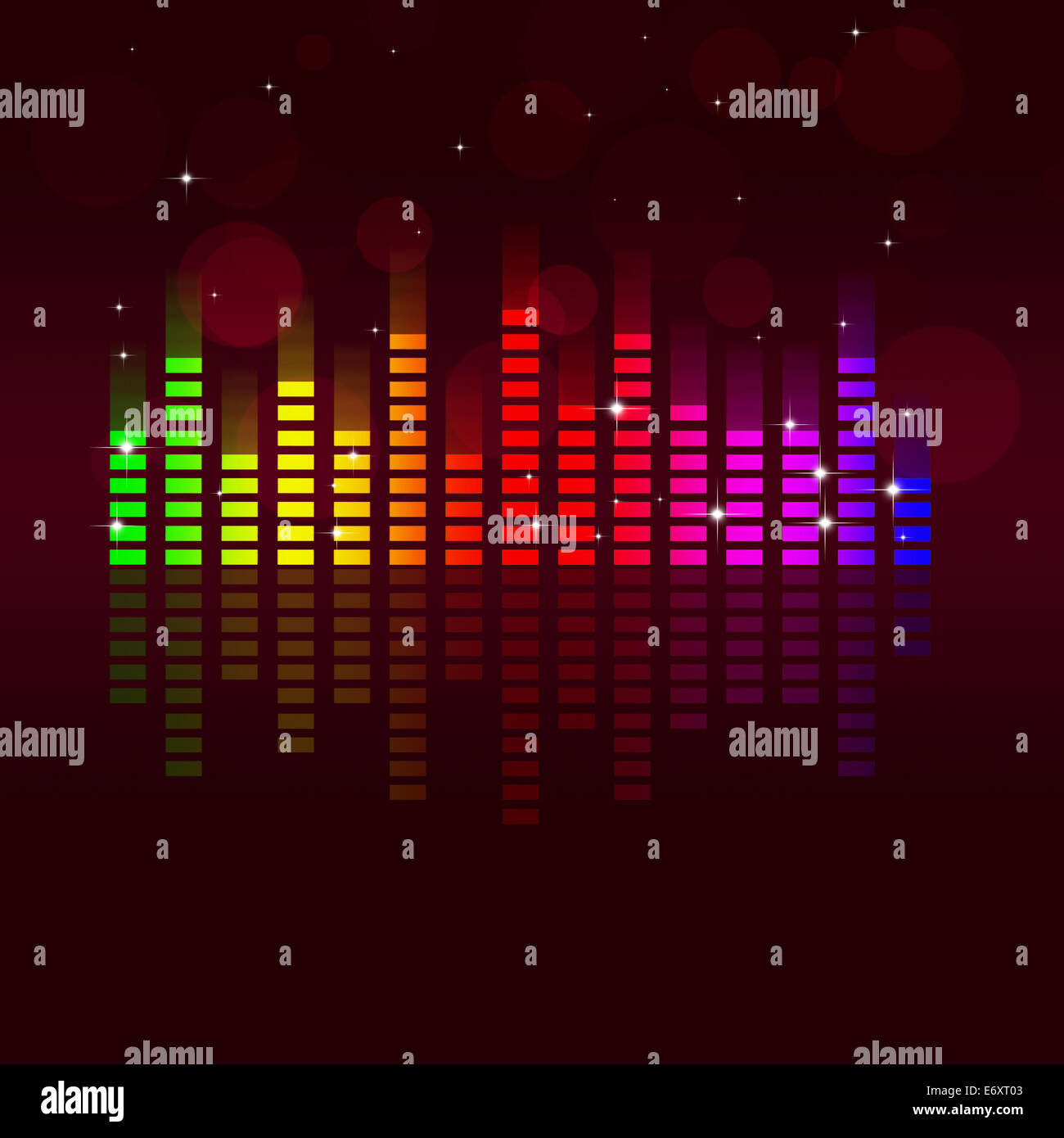 multicolor music equalizer background for active parties Stock Photo ...