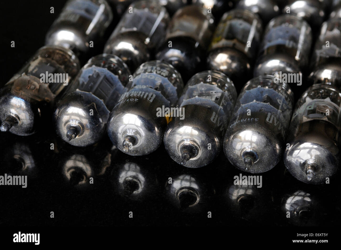 Old electronic radio valves Stock Photo - Alamy