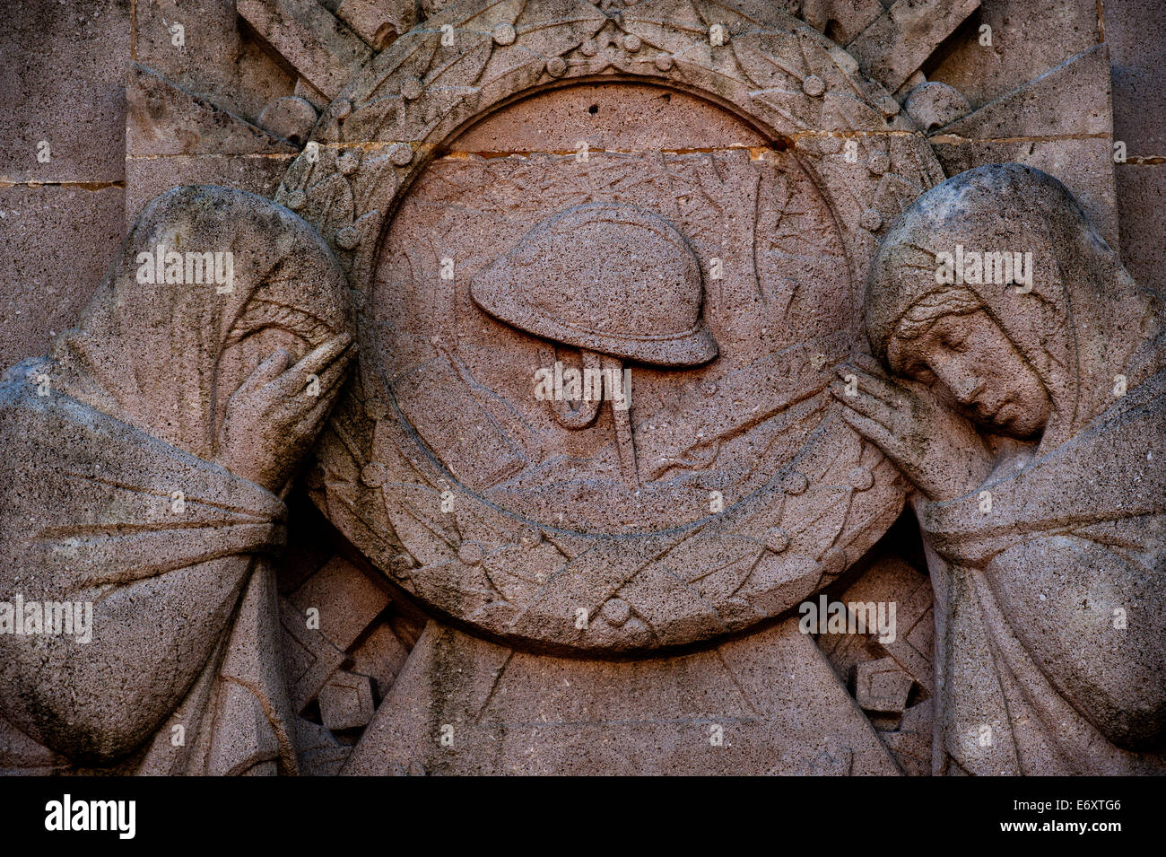 Argonne Forest WW1 Meuse-Argonne Battlefield site, France. March 2014 ...