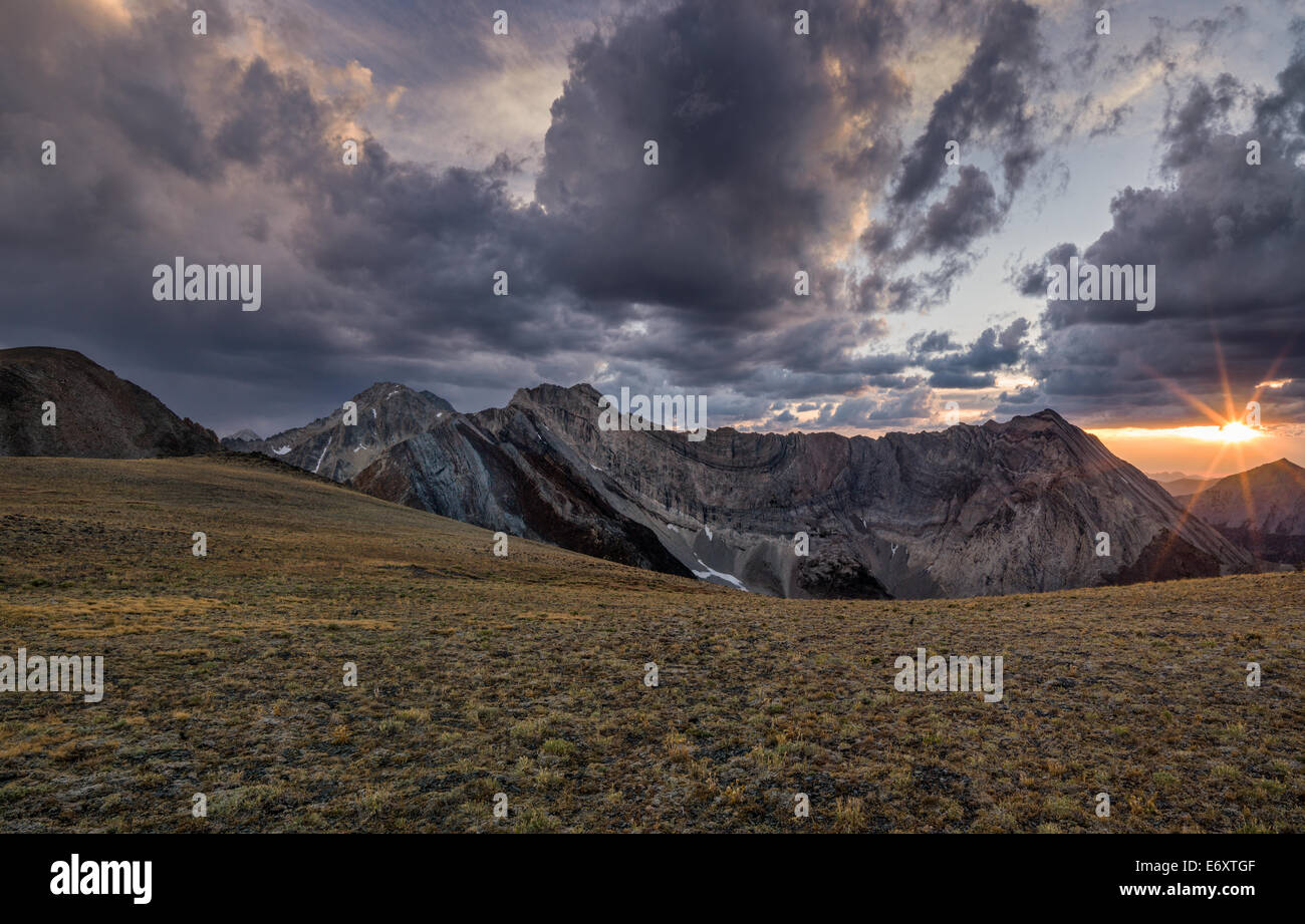 Clouds form along Railroad Ridge, a 10,000 foot grassy ridge on the ...