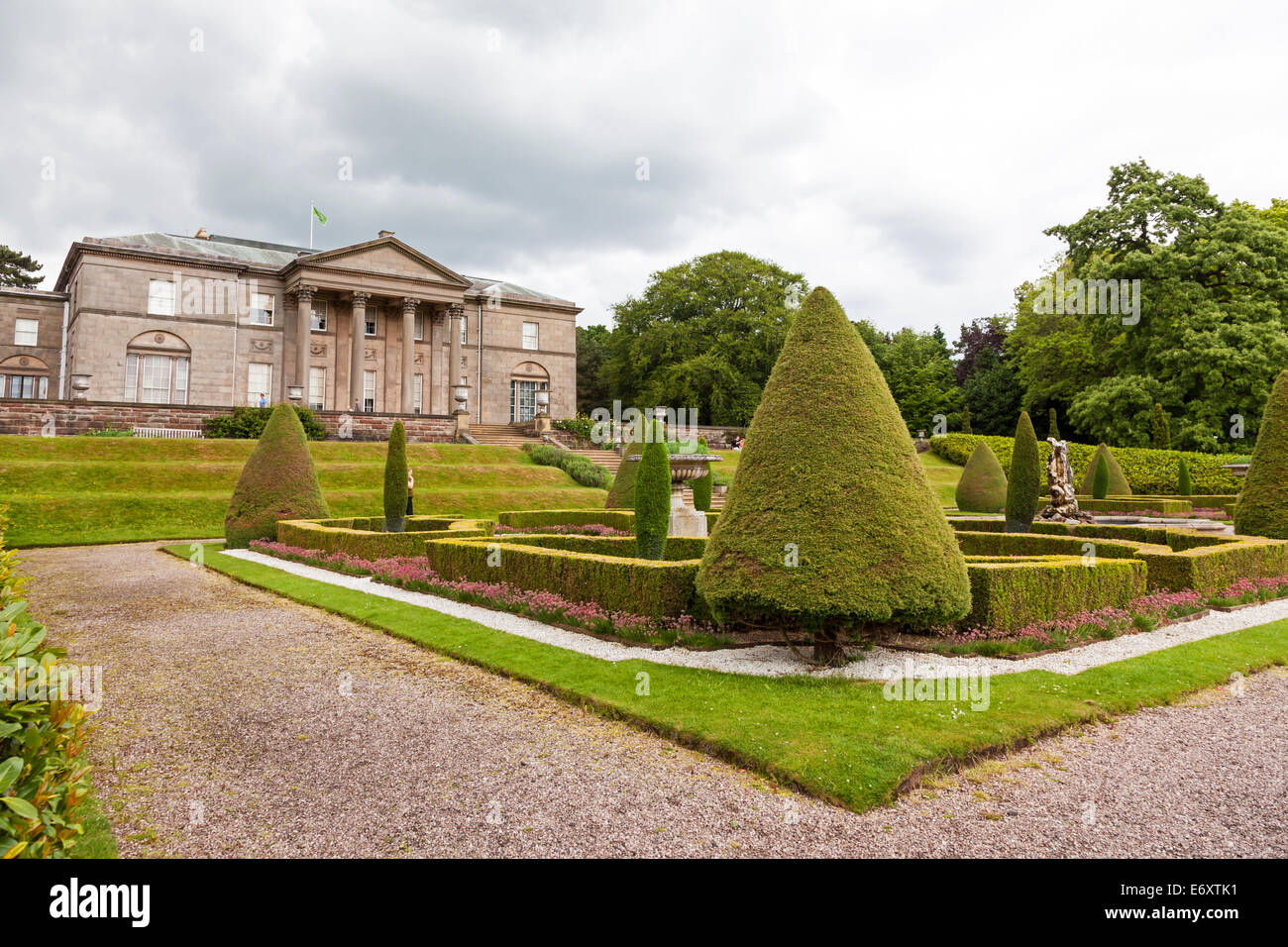 Tatton Hall Tatton Park gardens Tatton Cheshire England UK Stock Photo ...