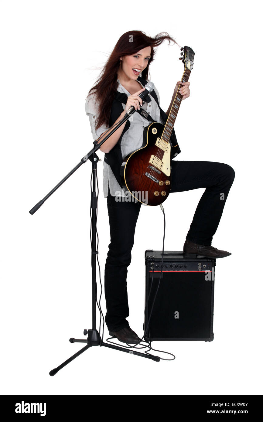 Vocalist and guitarist Cut Out Stock Images & Pictures - Alamy