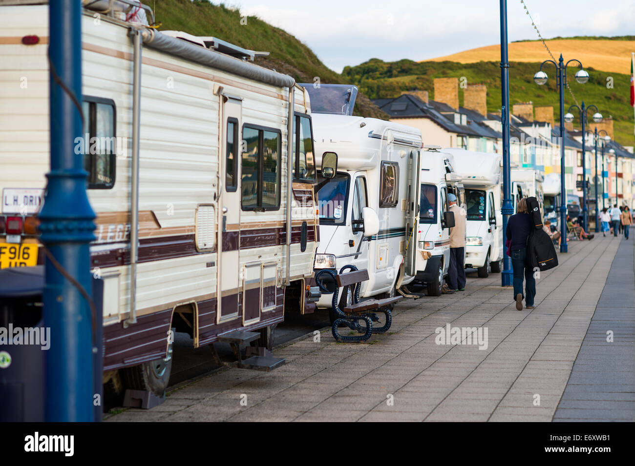 Row of campers hi-res stock photography and images - Alamy