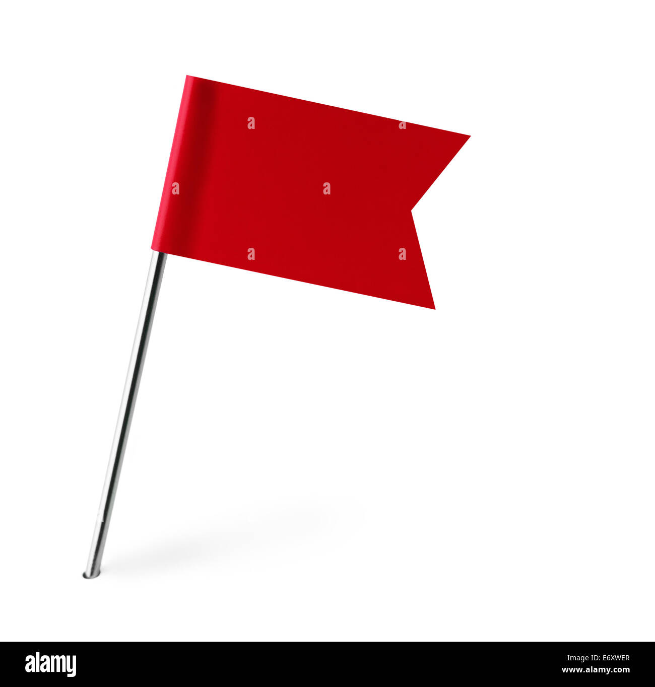 Red Banner Flag Isolated on White Background Stock Photo - Alamy