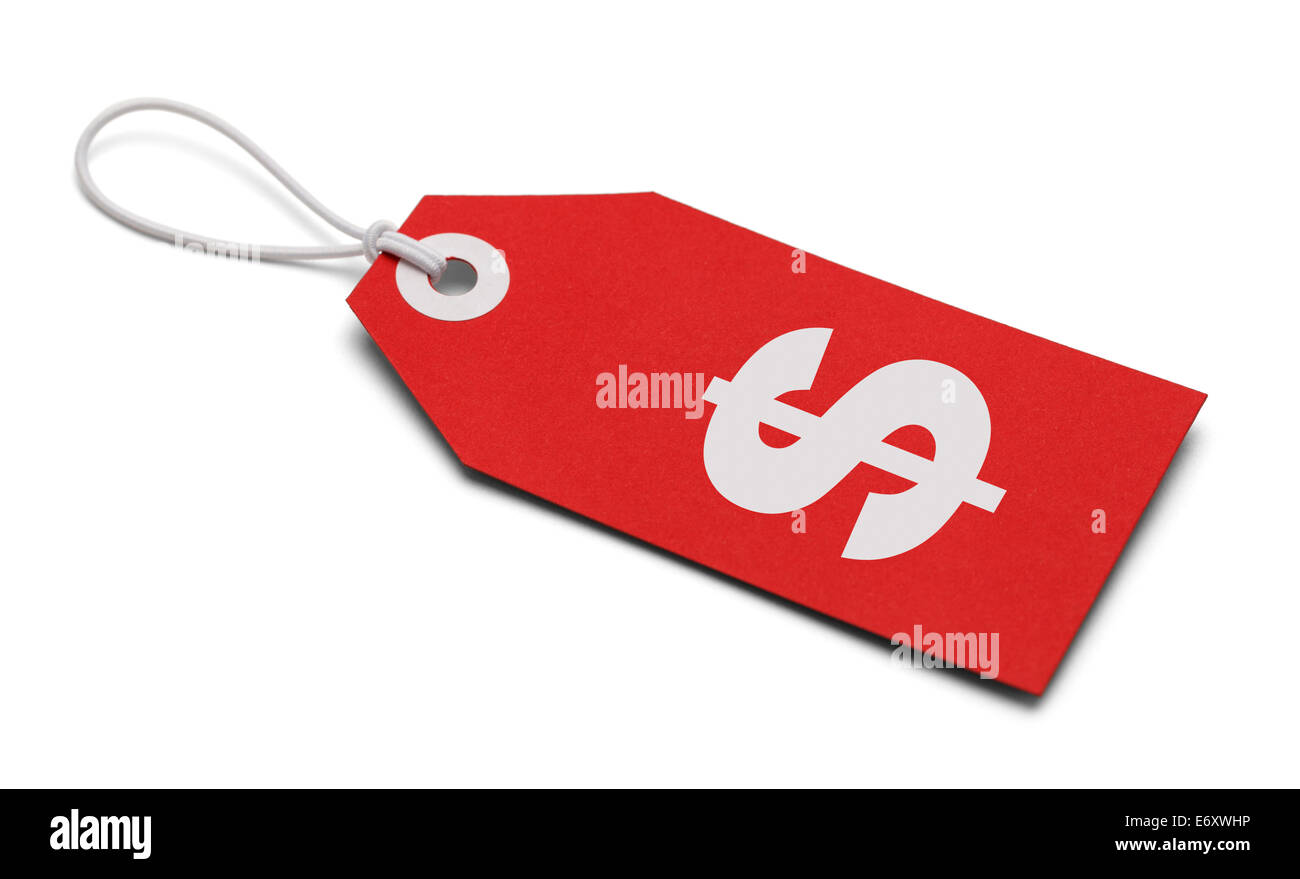 Large price tag with money symbol isolated on white background Stock ...