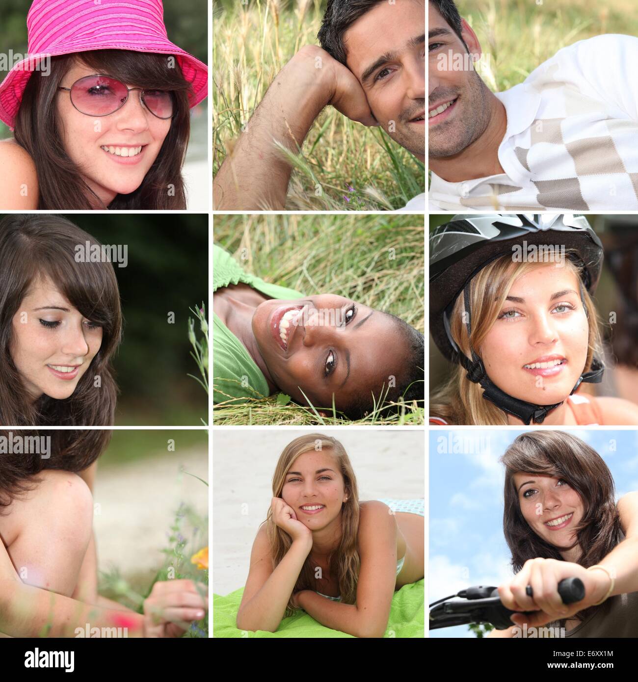 Portraits of young people Stock Photo - Alamy