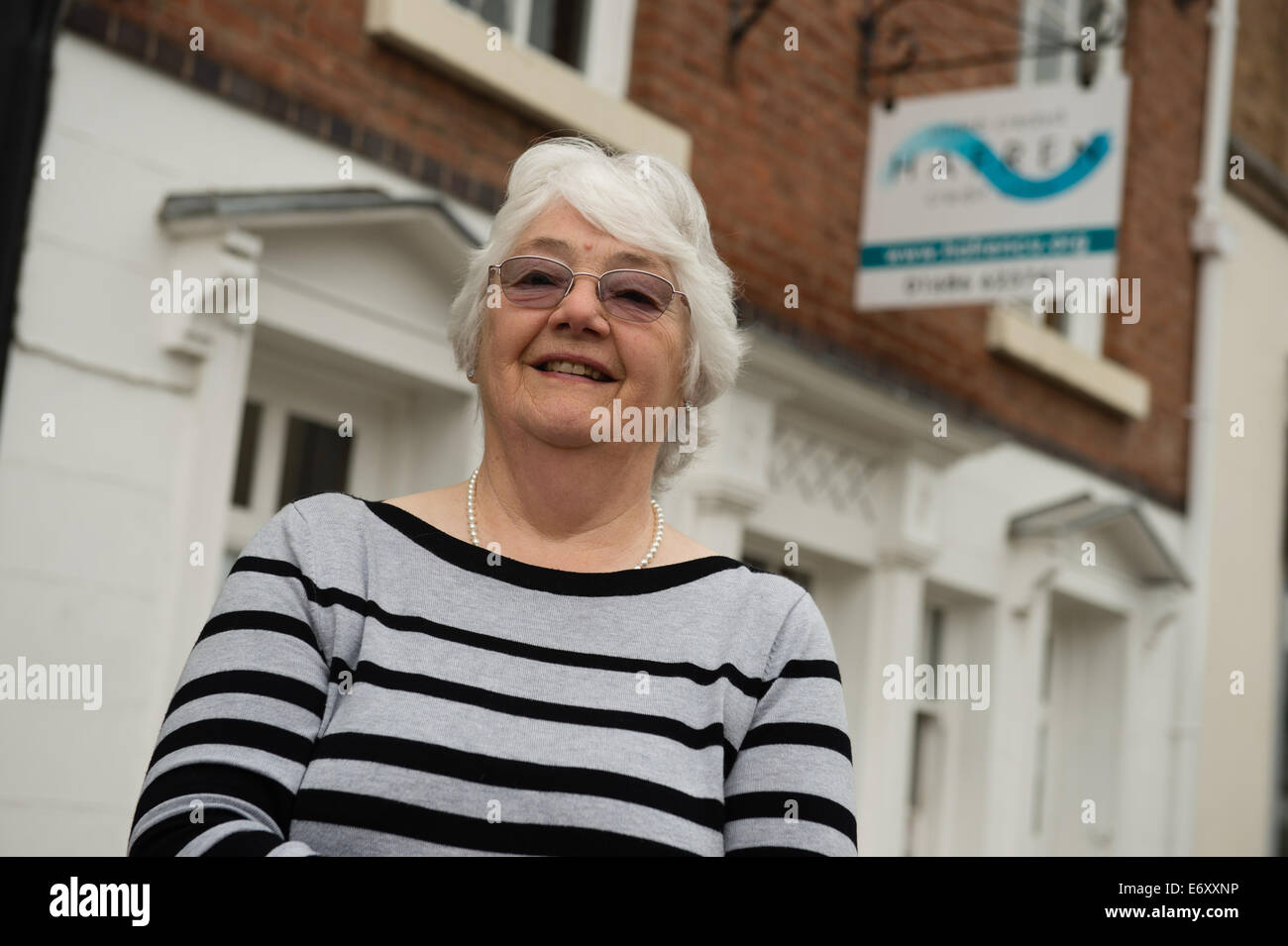 74-year-old grandmother Jenny Millard volunteering working at Hafren ...
