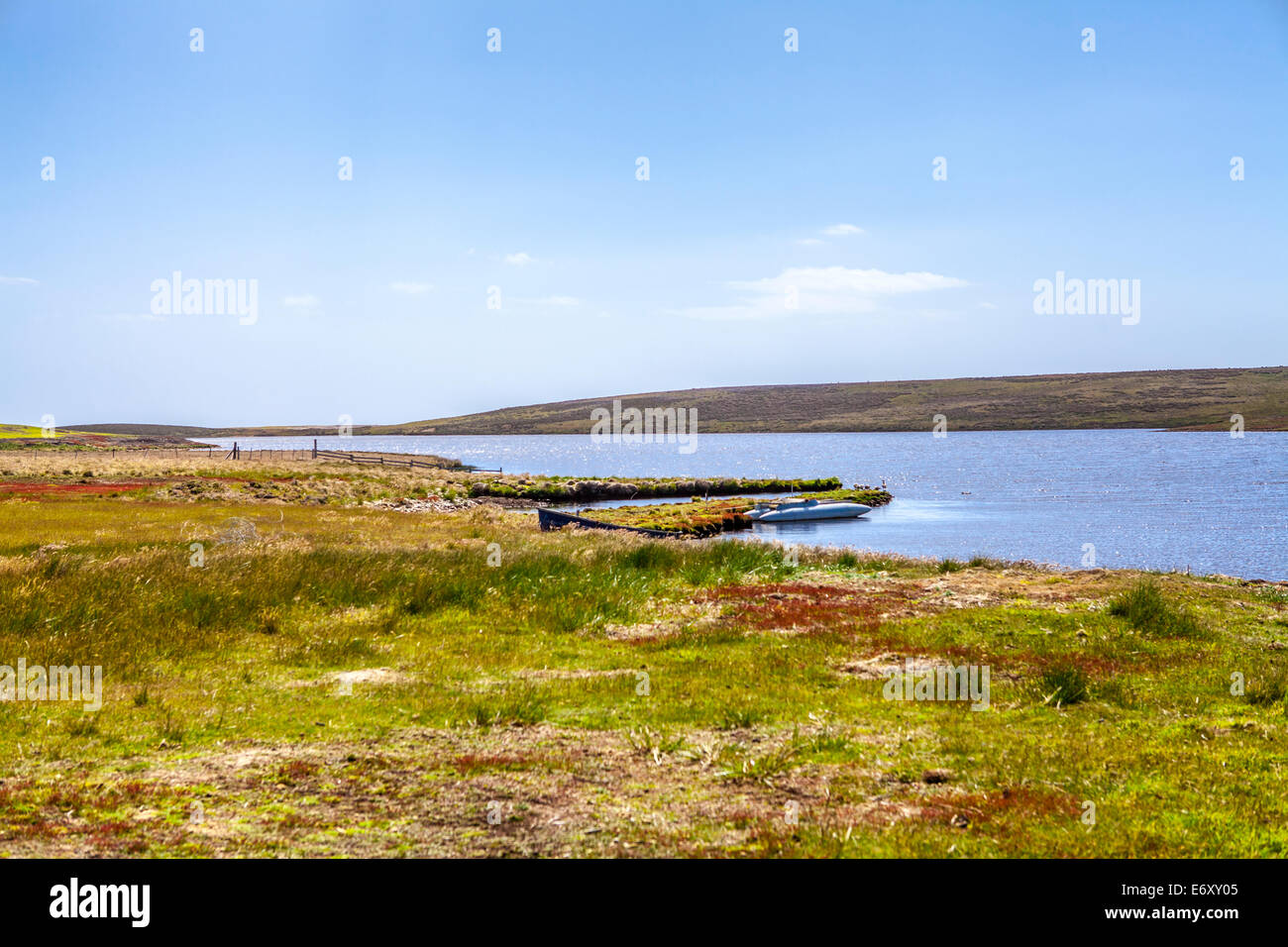 North Pond, North Coast of East Falkland Landscape Stock Photo - Alamy