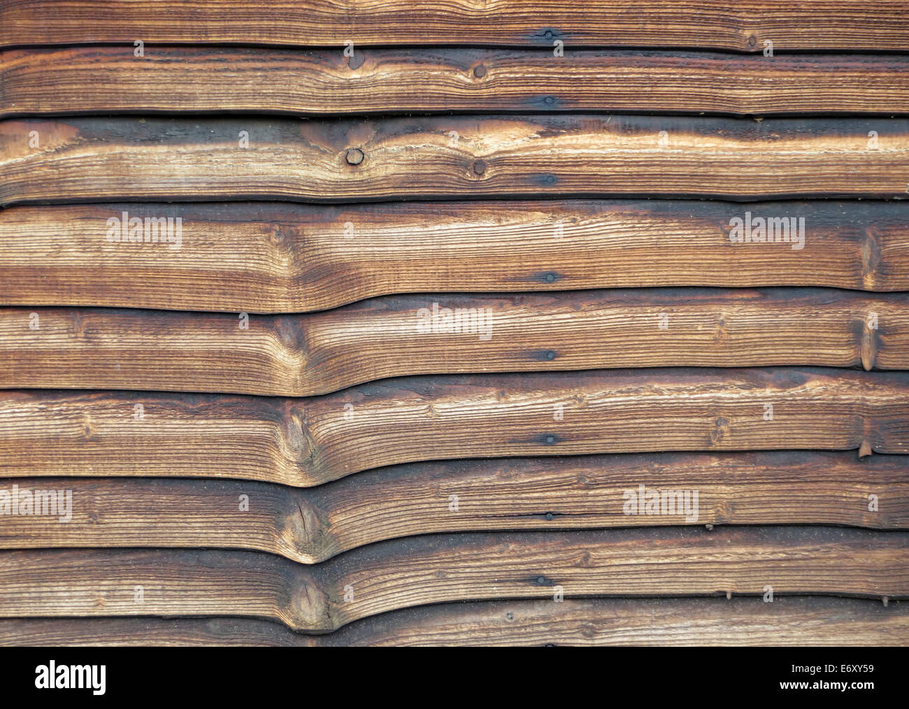 Weathered larch lap wooden fence panel (non repeating) for backgrounds ...